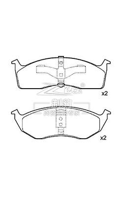 Volvo Bremspad Set Set inklusive Hardware und Schirm F797, 31262706