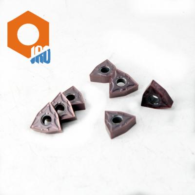 Cina Inserti per tornitura in carburo di tungsteno con rivestimento PVD CVD per lega d'acciaio per tornitura CNC in vendita