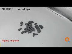 Brazed tips, YG6 for cut cast iron . YT726 for cut quenched and tempered steel.