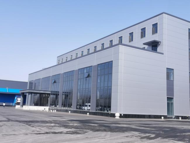 Office space within steel structure facility