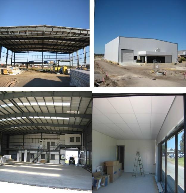 Completed steel structure hangar