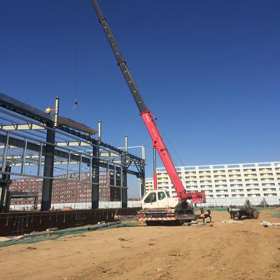 China Food Workshop Q355B Steel Frame Building Construction Prefabricated Steel Packing Warehouse for sale