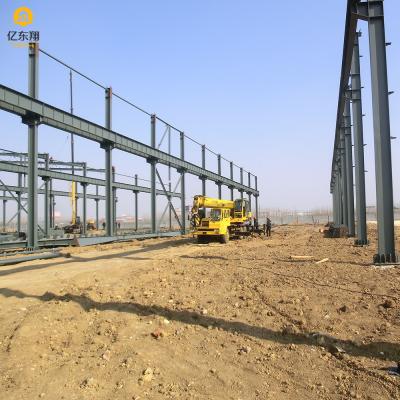 China Welded Steel Structure Warehouse H Steel Column and Single Steel Sheet Roof for sale