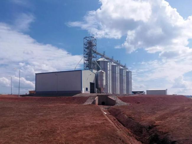 Steel structure workshop exterior view
