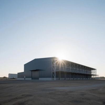 China Steel Structure Warehouse Building with Thermal Insulation and Aluminum Windows for sale