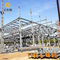 China Galvanized Steel Frame Warehouse Building With H Section Structure for sale