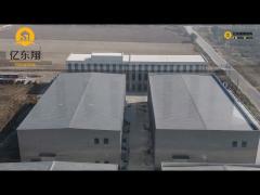 pre engineered steel structure workshop construction with steel color sheet cladding