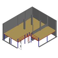 China Multi Level Warehouse Racking System Mezzanine Shelf  50 Square Meter for sale