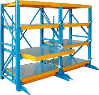 China Heavy Duty Pullout Shelves Racking with Crane Hoist for sale