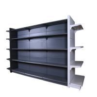 China Foldable Supermarket Display Stand 5 Layers Double Sided Store Wall Shelves for sale