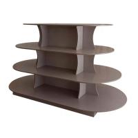 China Foldable Supermarket Display Stand 5 Layers Double Sided Store Wall Shelves for sale