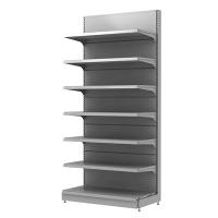 China Shop Multi Layer Shelf Grocery Store Racks Heavy Duty Double Sided for sale