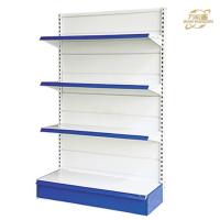 China Shop Multi Layer Shelf Grocery Store Racks Heavy Duty Double Sided for sale