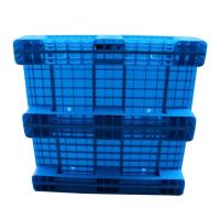 China 1000x800 nine feet flat surface warehouse logistic  solid top plastic pallet for sale