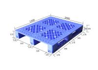 China 50x30 small size  flat surface supermarket warehouse mini plastic pallet for sale