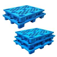 China 1200*1000 nine feet flat surface nestable solid top rack able plastic pallet for sale