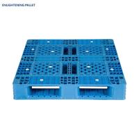 China 1200*1000 nine feet flat surface nestable solid top rack able plastic pallet for sale
