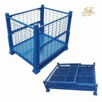 China Detachable hot dip galvanize metal storage stackable rack pallet for sale