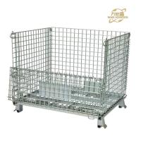 China Powder Coating Stackable Pallet Cages Transport Welded Carpet Roll Racking System for sale