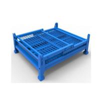 China Cargo Storage Equipment Stackable Pallet Tainer Metal Stacking Stillage Nestainer for sale