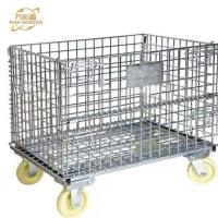 China Cargo Storage Equipment Stackable Pallet Tainer Metal Stacking Stillage Nestainer for sale