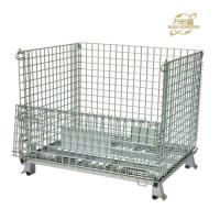China Stackable Foldable Both Sides Pallet Rack For Roll Fabric Storage for sale