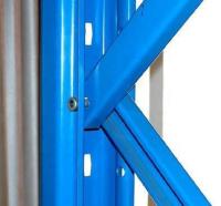 China Corrosion Protection Garage Shelf Rack Assembly Column Practical for sale