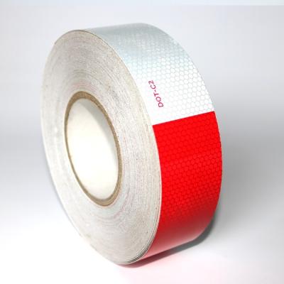 China ODM Truck Warning Dot Reflective Strips Tape Roll Geel Voor voertuigen for sale
