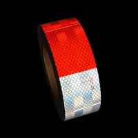 China Waterproof Aluminized White And Red DOT C2 COT-C2 Reflective Sticker Tapes for sale