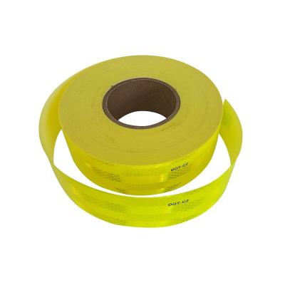 Cina Nastro DOT giallo verde fluorescente impermeabile per veicoli pesanti in vendita