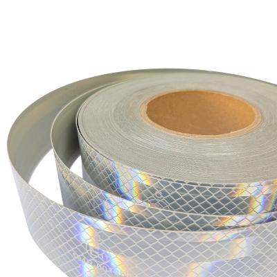 China Metalized Hi Vis Adhesive Tape Reflective Tape For Trailers Customized for sale