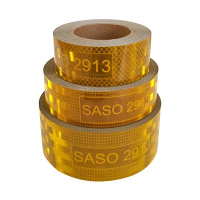 China Banda de reflexão para exteriores SASO 2913 Amarelo Laranja OEM for sale