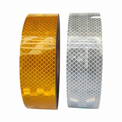 China Metalized Hi Vis Adhesive Tape Reflective Tape For Trailers Customized for sale