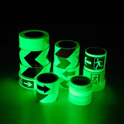 China Druckbarer grüner Photolumineszenzfilm Leuchten im dunklen Band Lichtfilm zur Warnung for sale