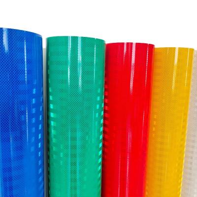 China Self Adhesive Acrylic Printing Retro-reflective Reflective Sheeting Material For Traffic Sign for sale