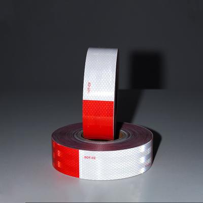 China White And Red Reflective Sticker Dot C2 Reflective Tape For Traffic Safety for sale