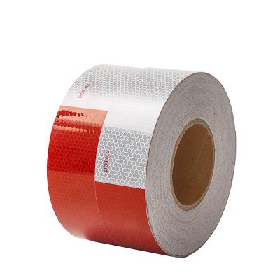 China White Red Conspicuity Prismatic Truck Warning DOT Reflective Tape for sale