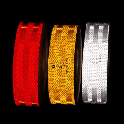 China ECE 104R conspicuity 2 Inches 150 Feet White Red Yellow Reflective Tape For Truck for sale