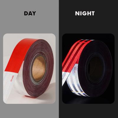 China White And Red Reflective Sticker Dot C2 Reflective Tape For Traffic Safety for sale