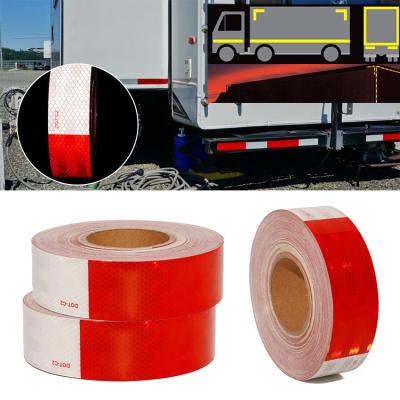 China Red and White DOT C2 Conspicuity Marking DOT Reflective Tape For Vehicle Safety for sale