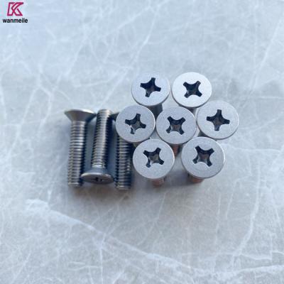 China Grade 2 Grade 5 M6 M8 Custom Titanium Cross Head Drive Screws CNC Machining for sale