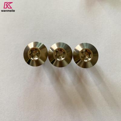 China Gr5 M6 M8 M10 Umbrella Head Titanium Screws For Motorcycle Or Bike for sale