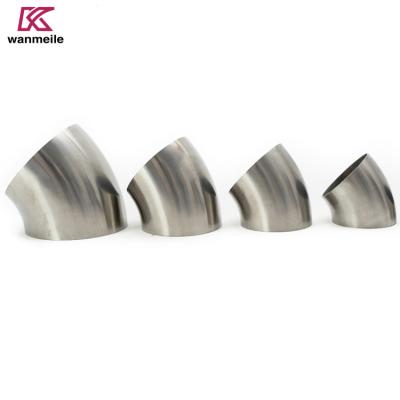 China Gr2 Titanium 45 Degree Elbow For Acid Pickling And Extruded Pipe Fittings for sale