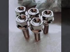 Gr2 Gr5 Titanium Flanged Hex Head Bolt M8 25mm 30mm 40mm for motorcycle or industrial