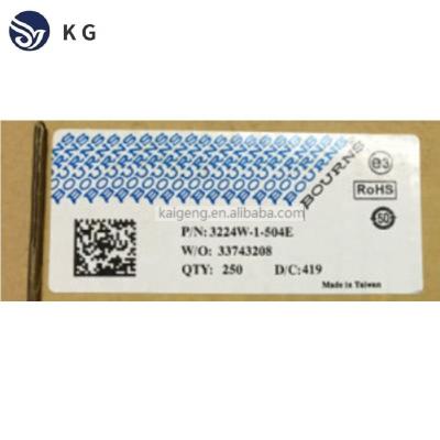 China 3224W-1-504E Surface Mount SMD Trimmer Potentiometer  Res Cermet Trimmer 500K Ohm for sale