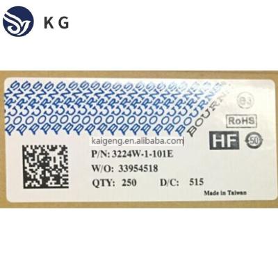 China 3224W-1-101E Ic Capacitor Trimmer Potentiometer 100Ohm 250mW for sale