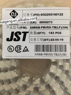 Cina Jst Sm06b-Pbvss-Tb se intestazione del PWB dell'angolo retto di Pin Header Wire To Board 2mm dello Sn in vendita