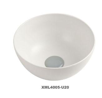 China New classic matte white ceramic wash bowl slim thin wash art basin sink china manufacturer for sale