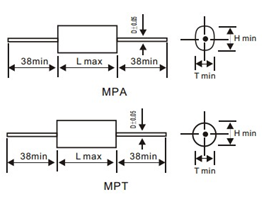 CBB20 250V Axial Metalized Polypropylene Film Capacitor for Audio