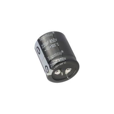 China 220uF Snap In Capacitor Electrolytic 450V 25*35 Aluminum 105C for sale